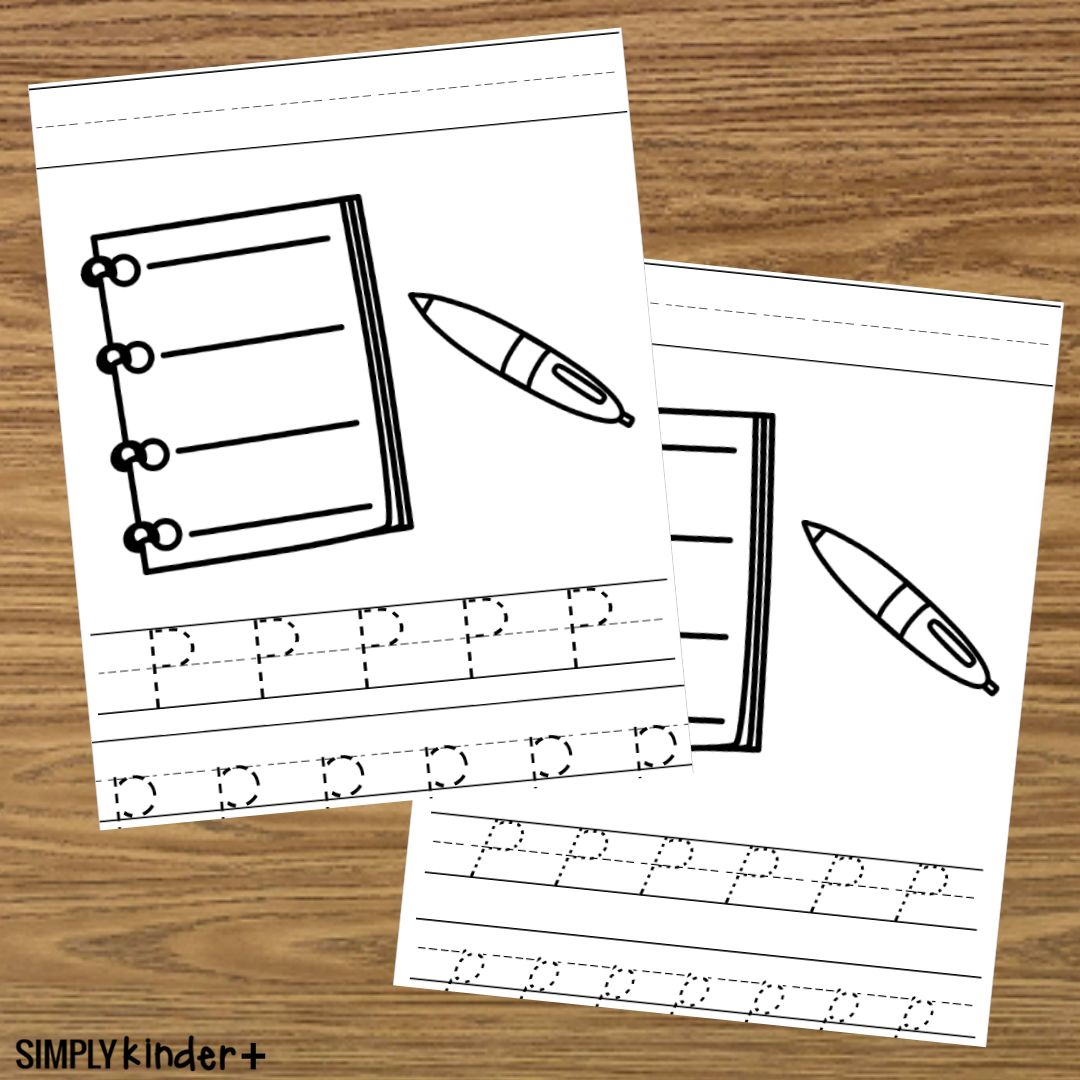 Letter P Write the Letter Picture Page - Simply Kinder + Printable ...