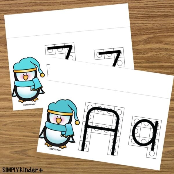 Penguin Letters Snap Block Cubes Center - Simply Kinder + Printable ...