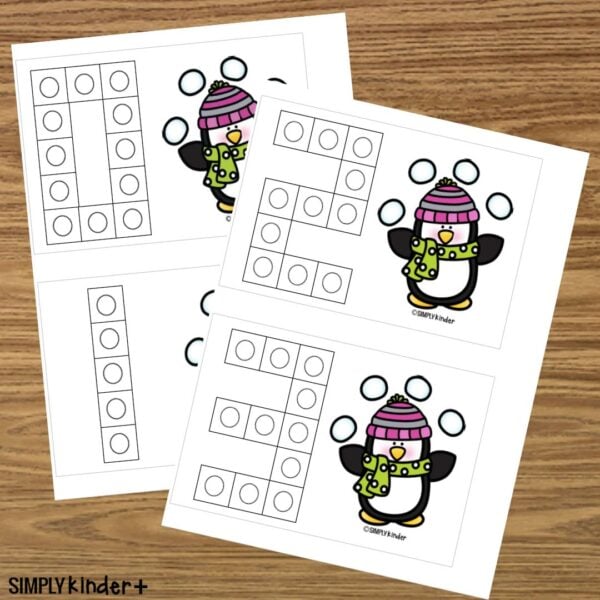 Penguin Numbers Snap Block Cubes Center - Simply Kinder + Printable ...