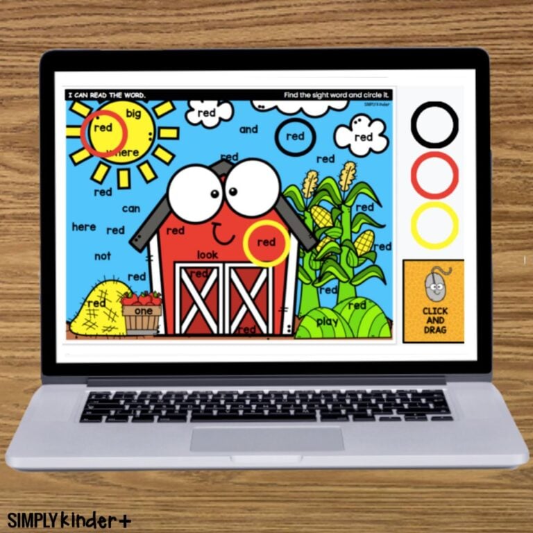 We - Sight Word Printable Activities - Simply Kinder Plus