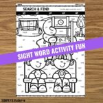 Sit Sight Word Search And Find - Fry, Dolch PrePrimer - Simply Kinder ...