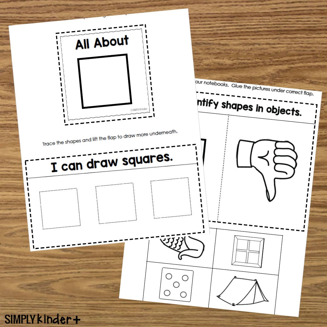 Square Interactive Notebook - Simply Kinder + Printable Membership