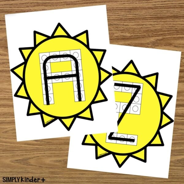 Uppercase Sun Alphabet Snap Block Cubes Center - Simply Kinder ...