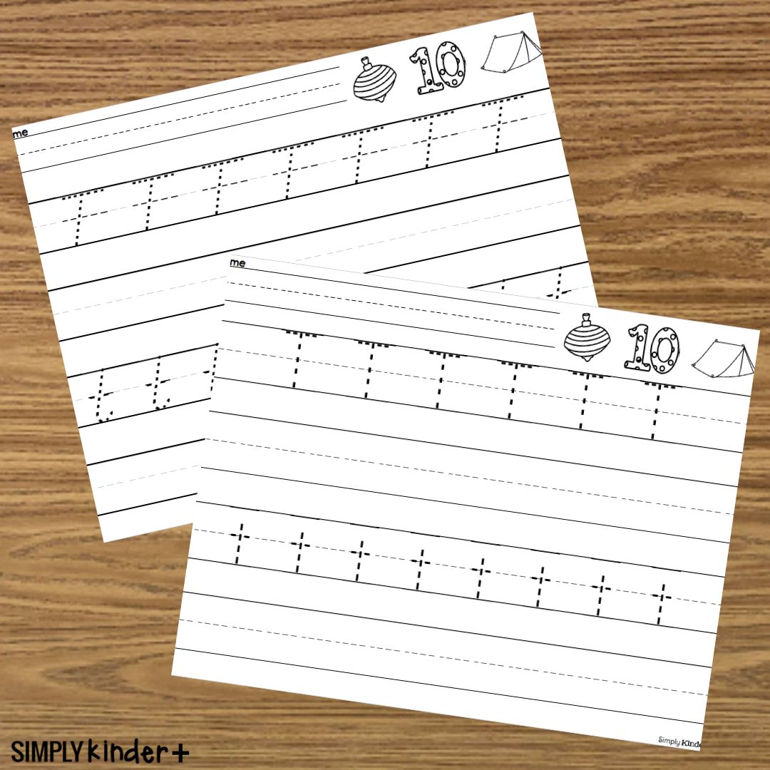 Letter T Write the Letter Small Pictures Page - Simply Kinder ...