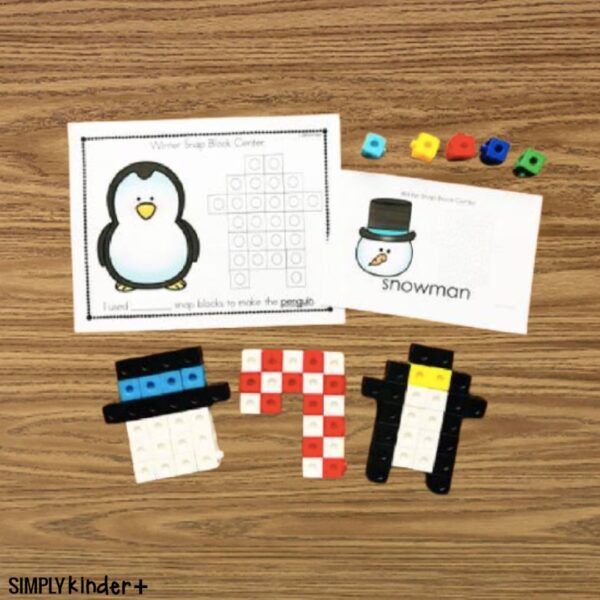 Winter Snap Block Cubes Center - Simply Kinder + Printable Membership
