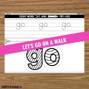 Go Sight Word Cut and Color - Fry - Simply Kinder + Printable Membership