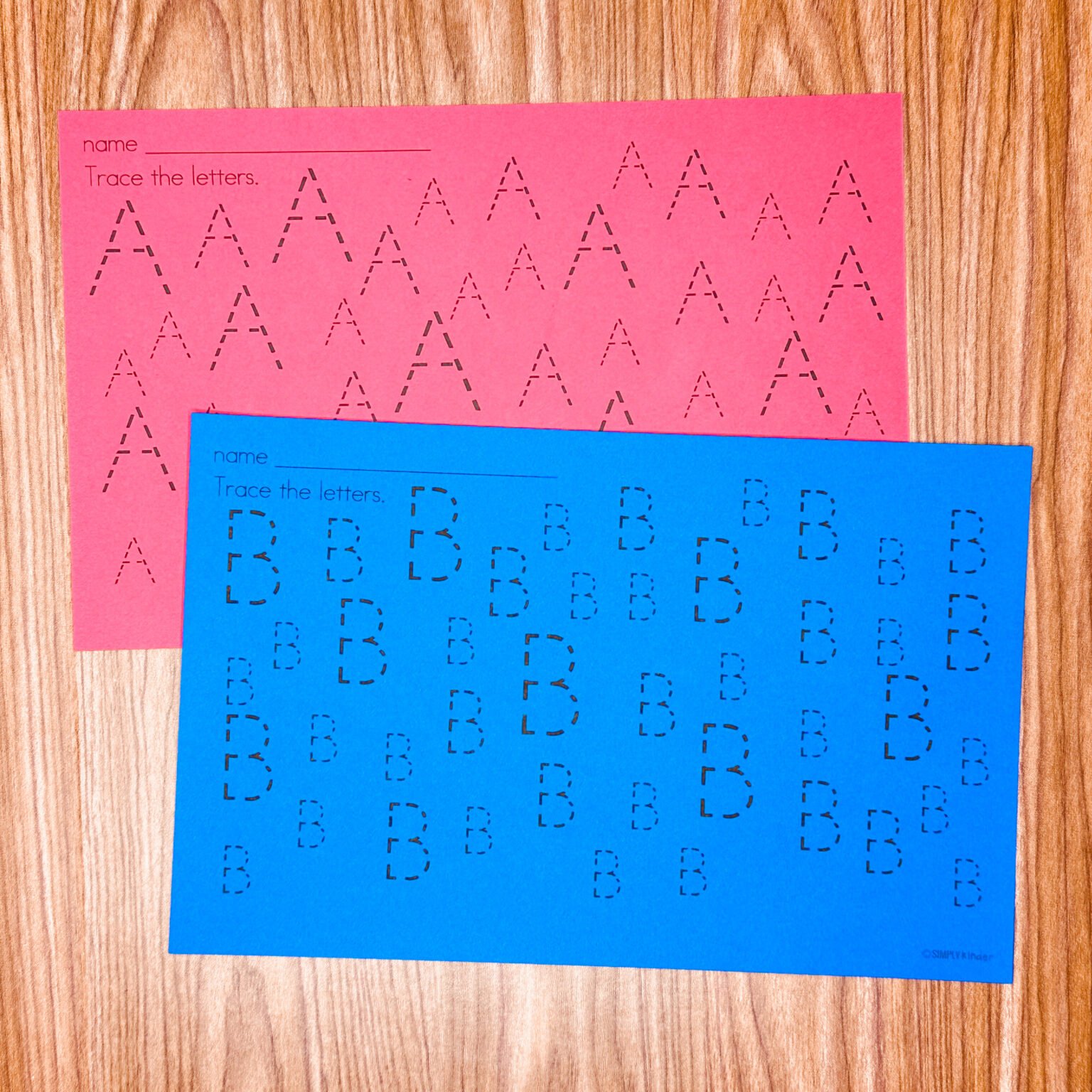 Uppercase Writing Mini Printables - Simply Kinder + Printable Membership