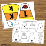 Candy Corn Alphabet Puzzle Center - Simply Kinder + Printable Membership