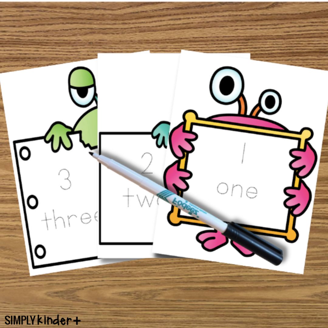 Number Tracing Cards