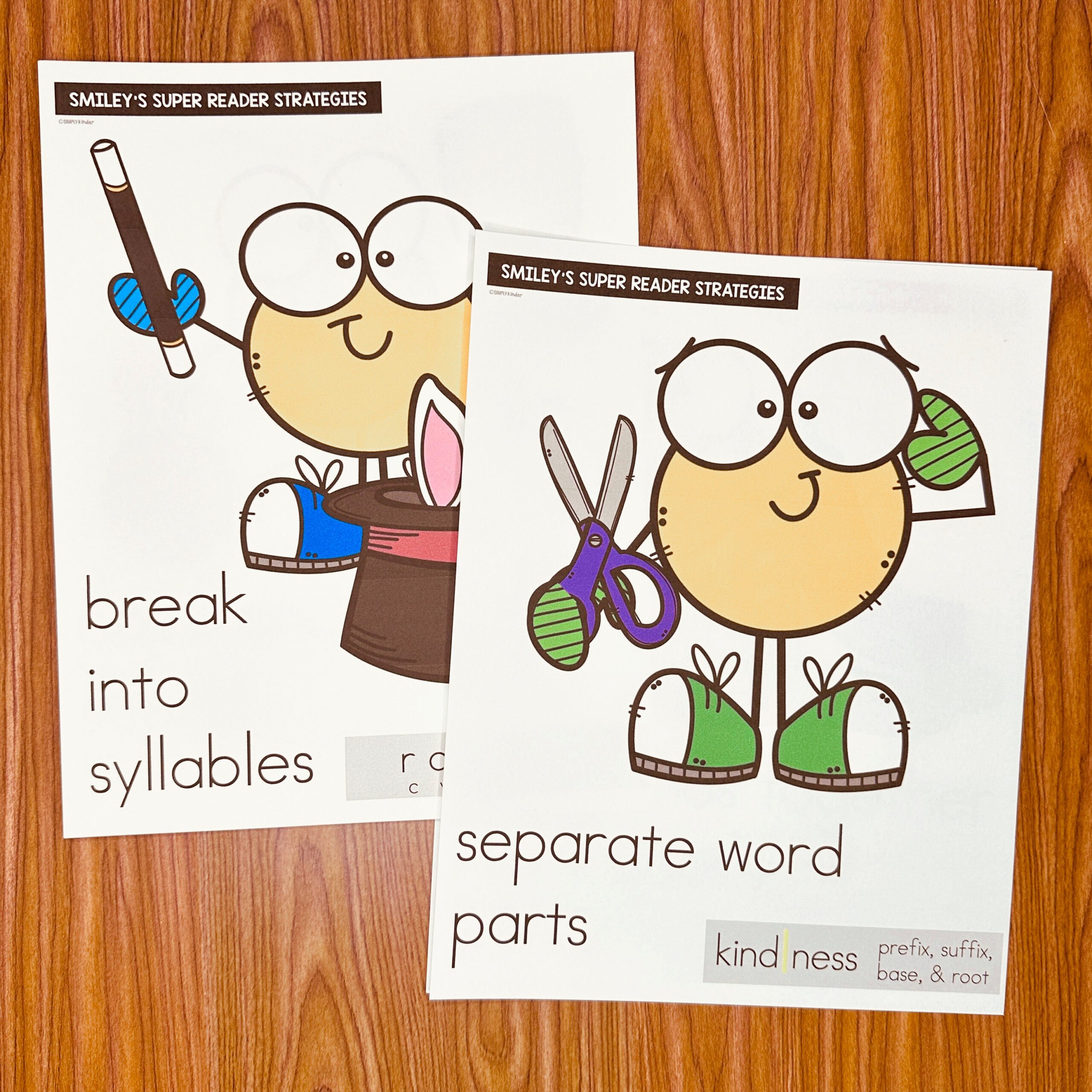 Free Science of Reading Super Smiley Reading Strategies - Simply Kinder ...