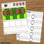 Football Fall Word Mapping - Simply Kinder + Printable Membership