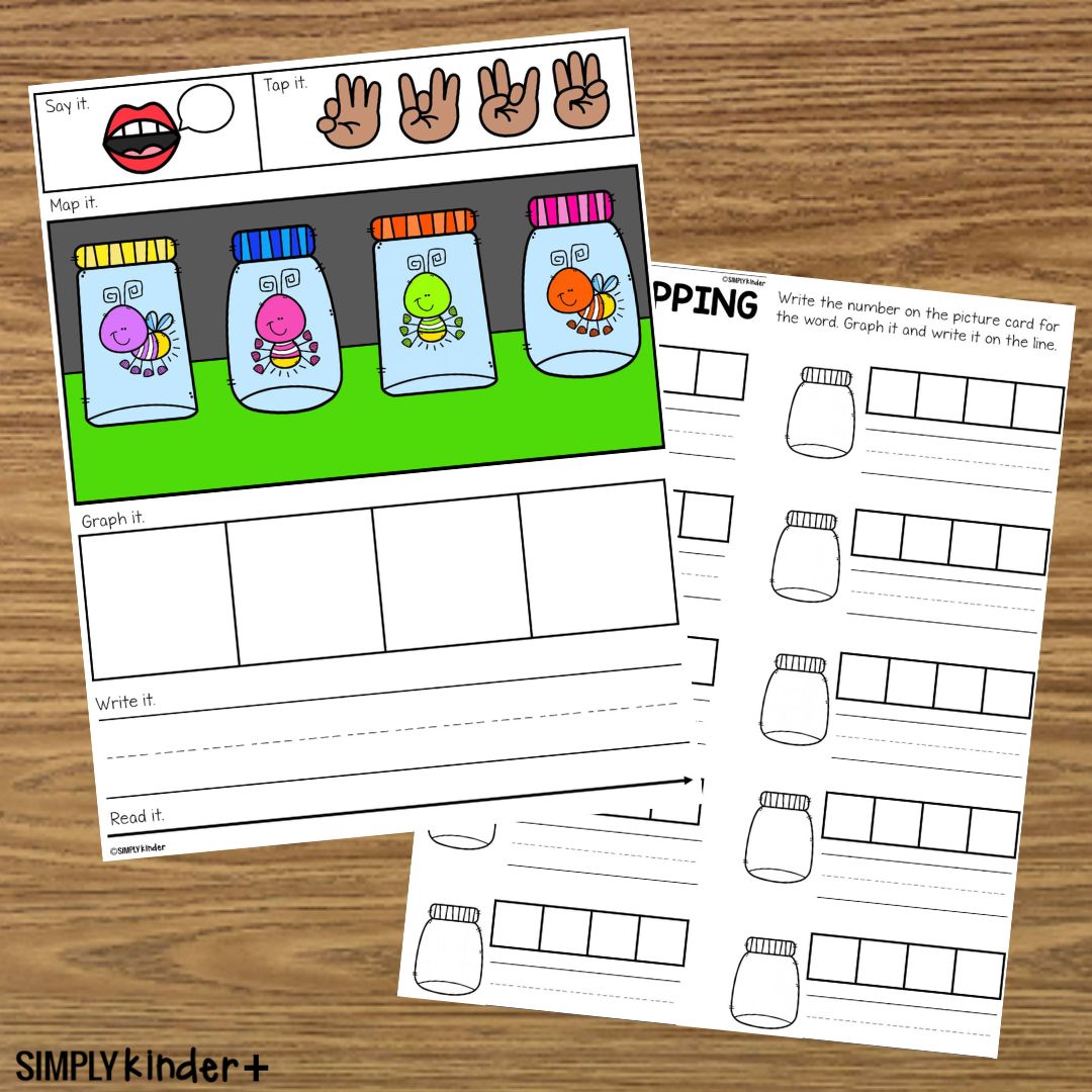 Jars Fall Word Mapping - Simply Kinder Plus