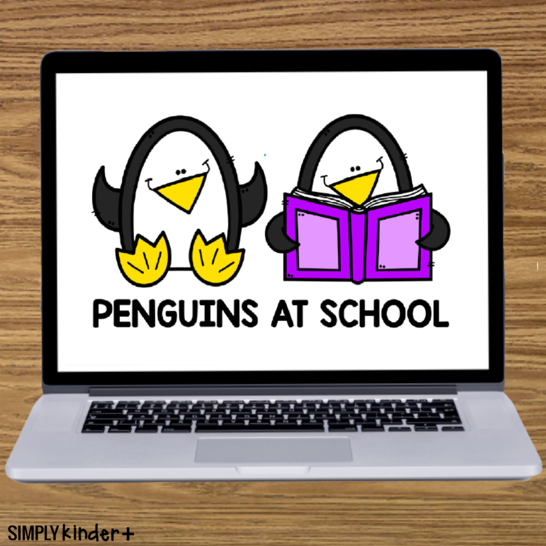 Penguins at School CVC Digital Word Work - Simply Kinder + Printable ...