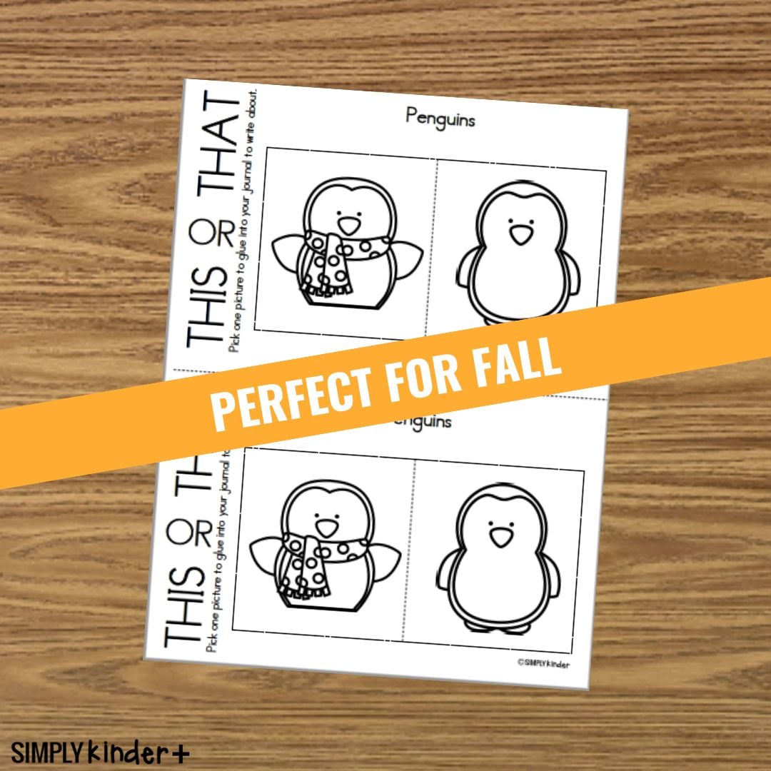 Penguins This or That Writing Prompts - Simply Kinder + Printable ...