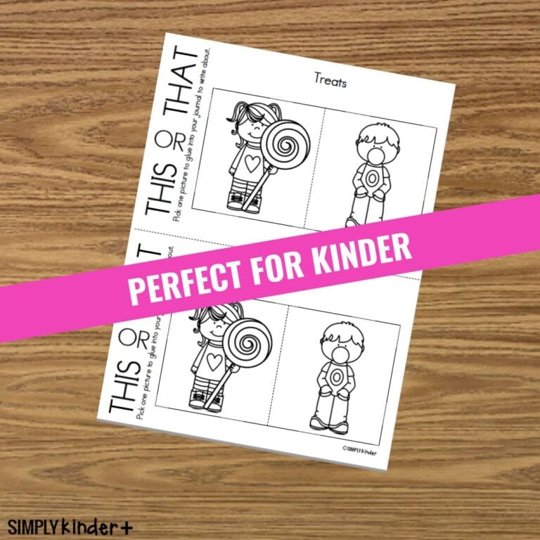 Treats This or That Writing Prompts - Simply Kinder + Printable Membership