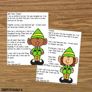 Arrival Letter - Classroom Kindness Elf - Simply Kinder Plus