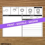 Valentine Heart Flower Directed Drawing - Simply Kinder + Printable ...