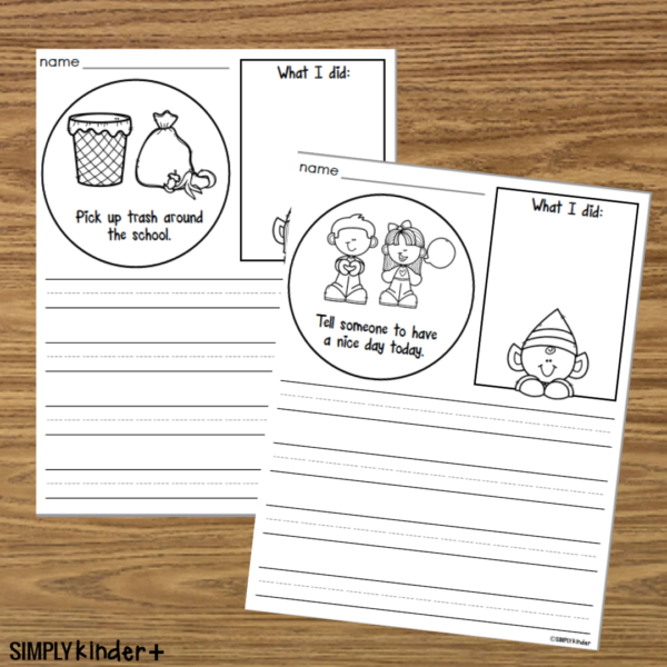 Reflection Prompts - Classroom Kindness Elf - Simply Kinder + Printable ...