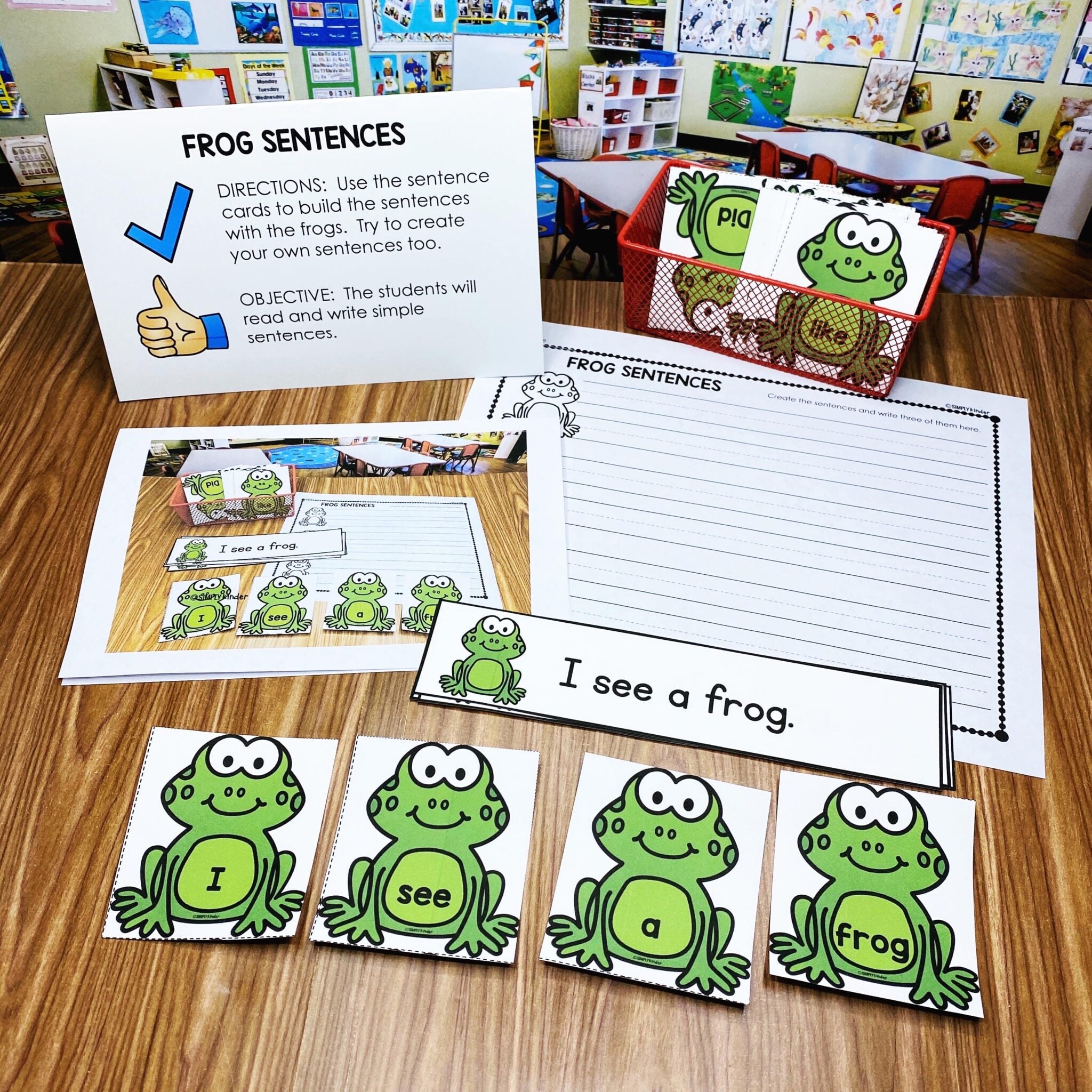 Frog Leap Year Sentences: Literacy Center, Third Quarter - Simply ...