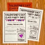 Valentine's Day Party Parent Letter - Simply Kinder + Printable Membership
