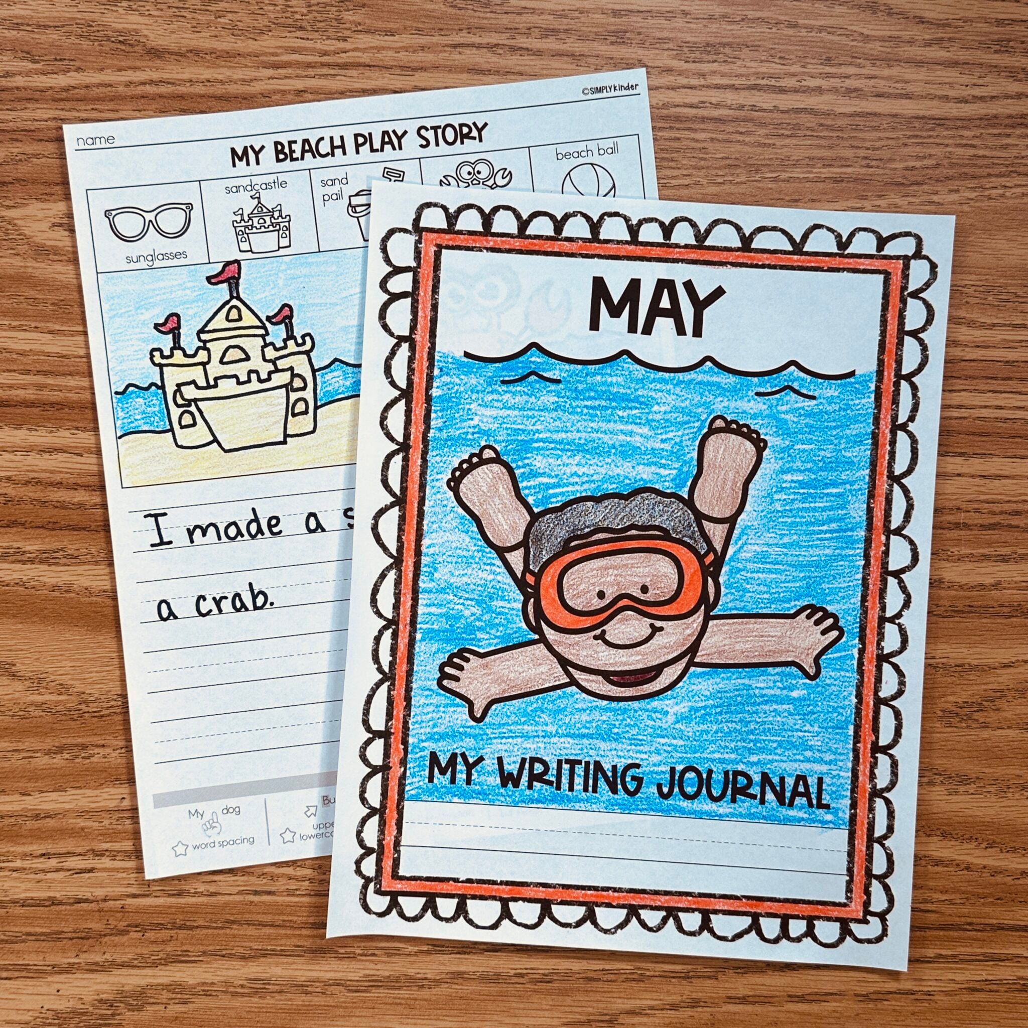 May Writing Prompts - Simply Kinder + Printable Membership