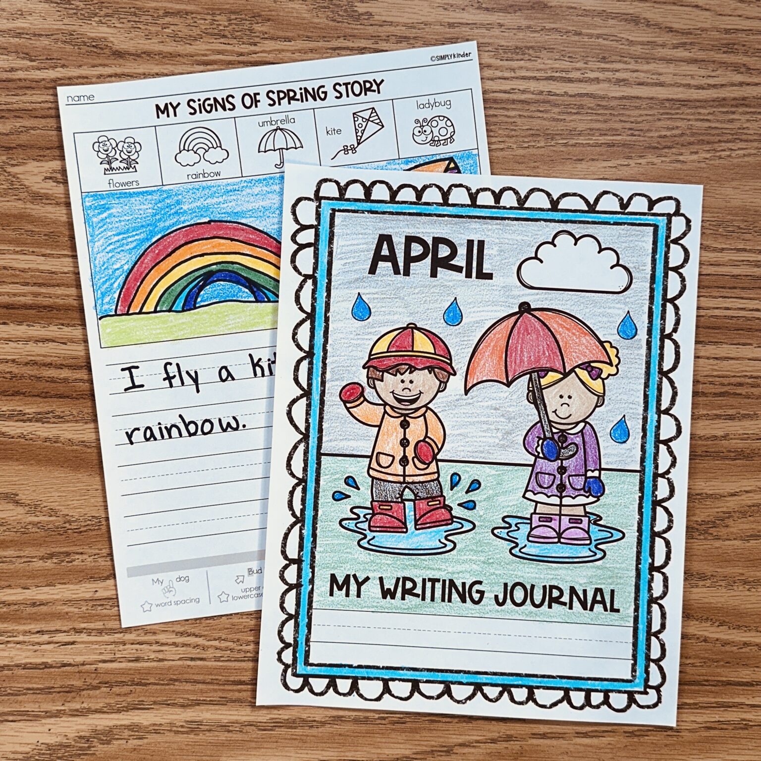 April Writing Prompts - Simply Kinder + Printable Membership