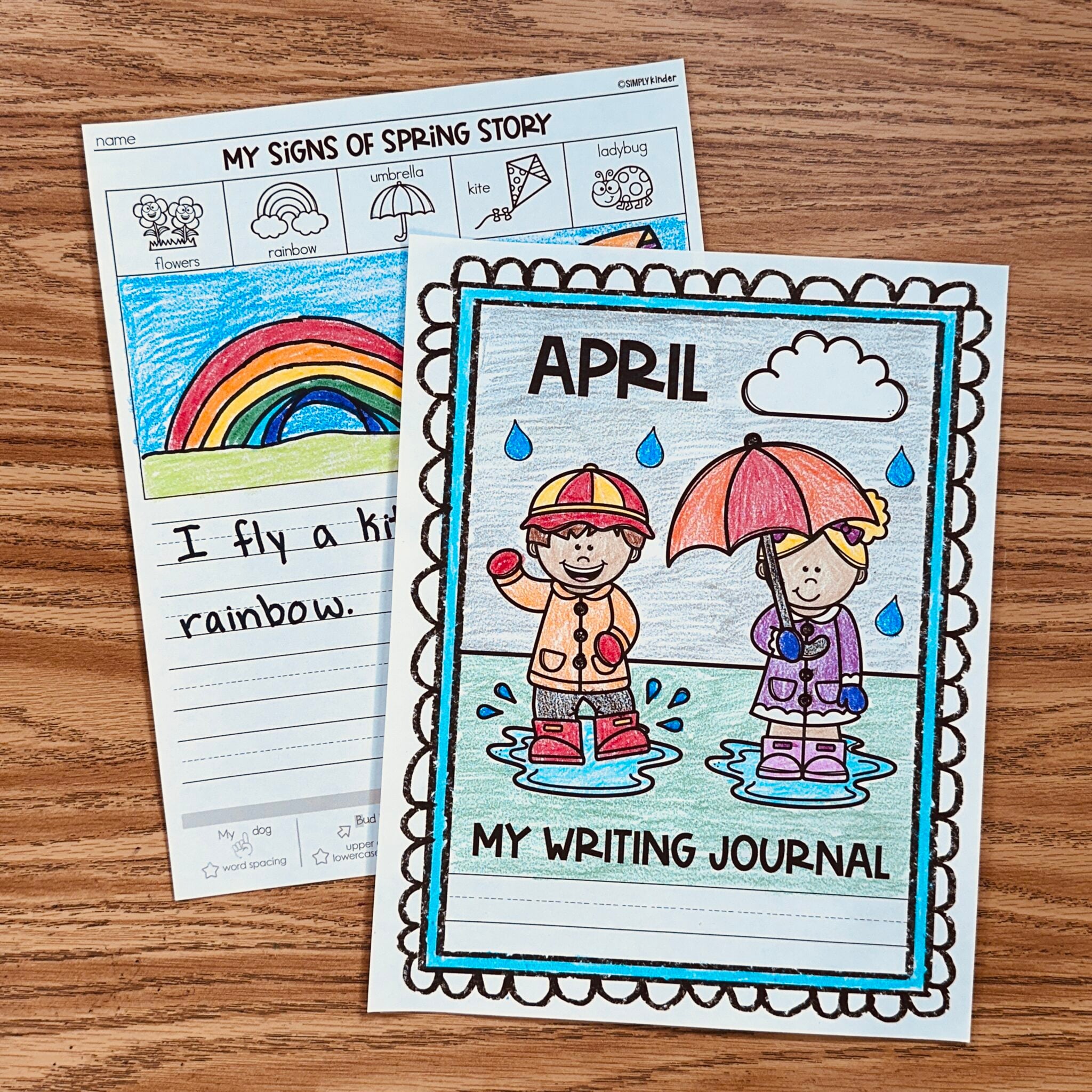 April Writing Prompts - Simply Kinder + Printable Membership