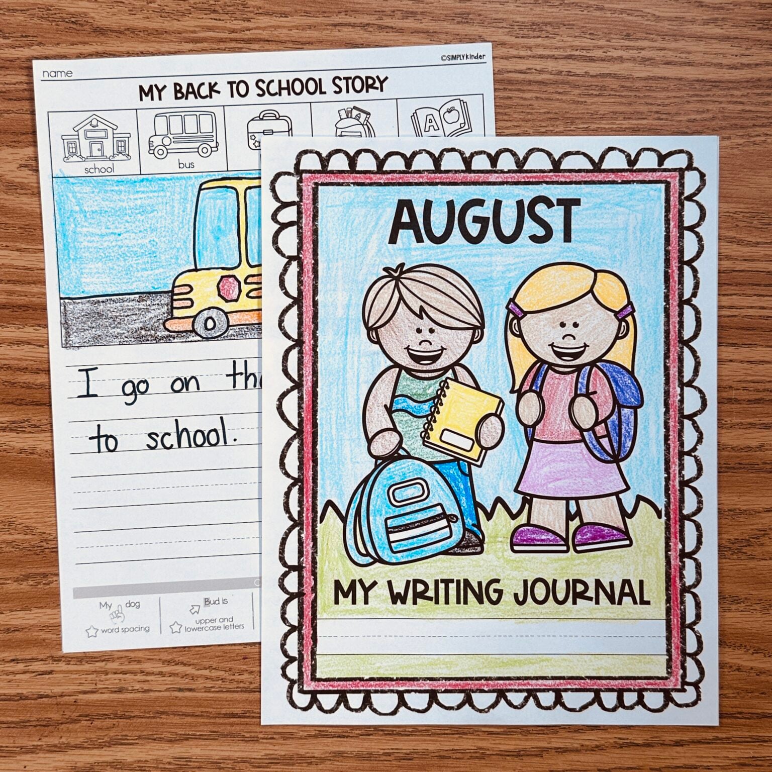 August Writing Prompts - Simply Kinder + Printable Membership