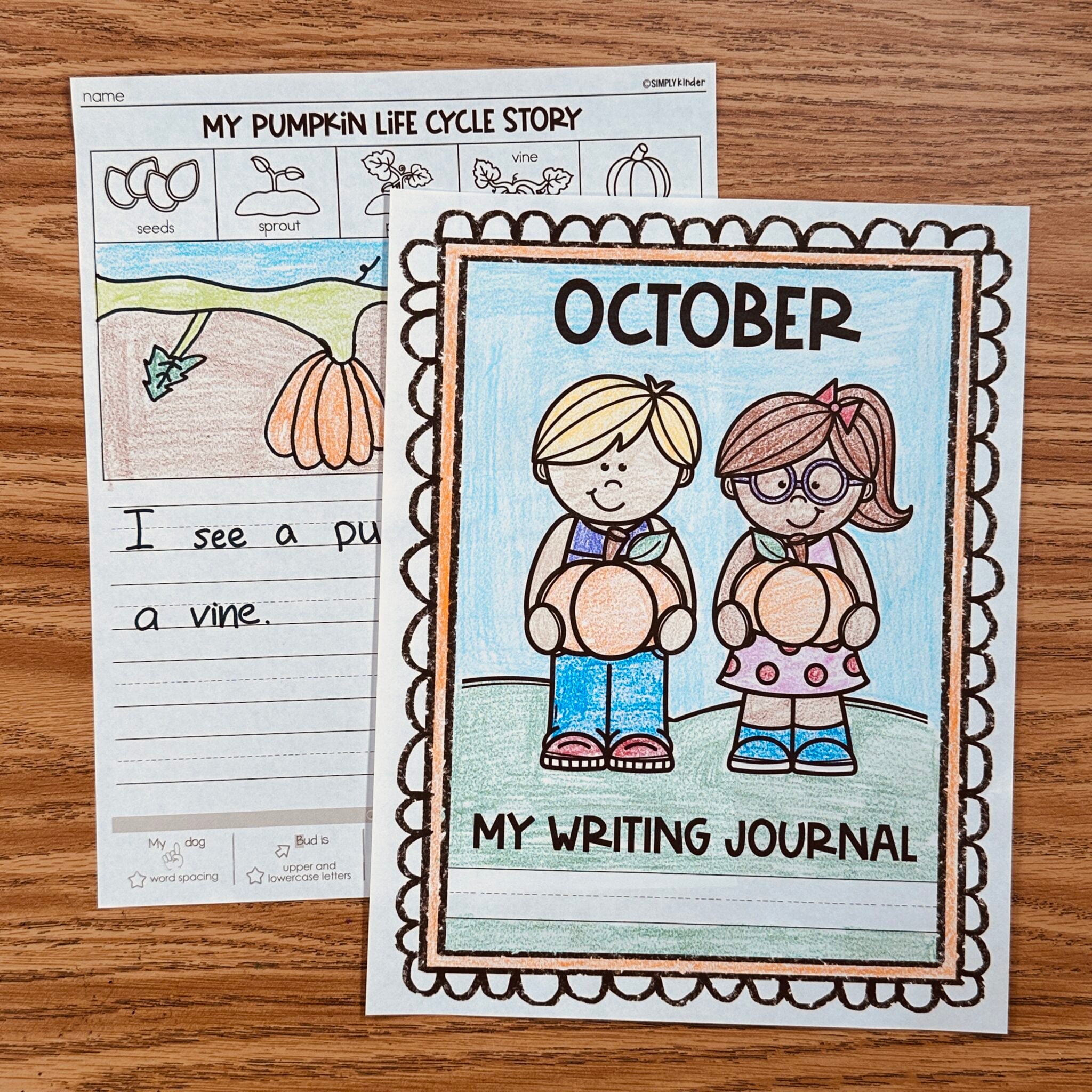 October Writing Prompts - Simply Kinder + Printable Membership