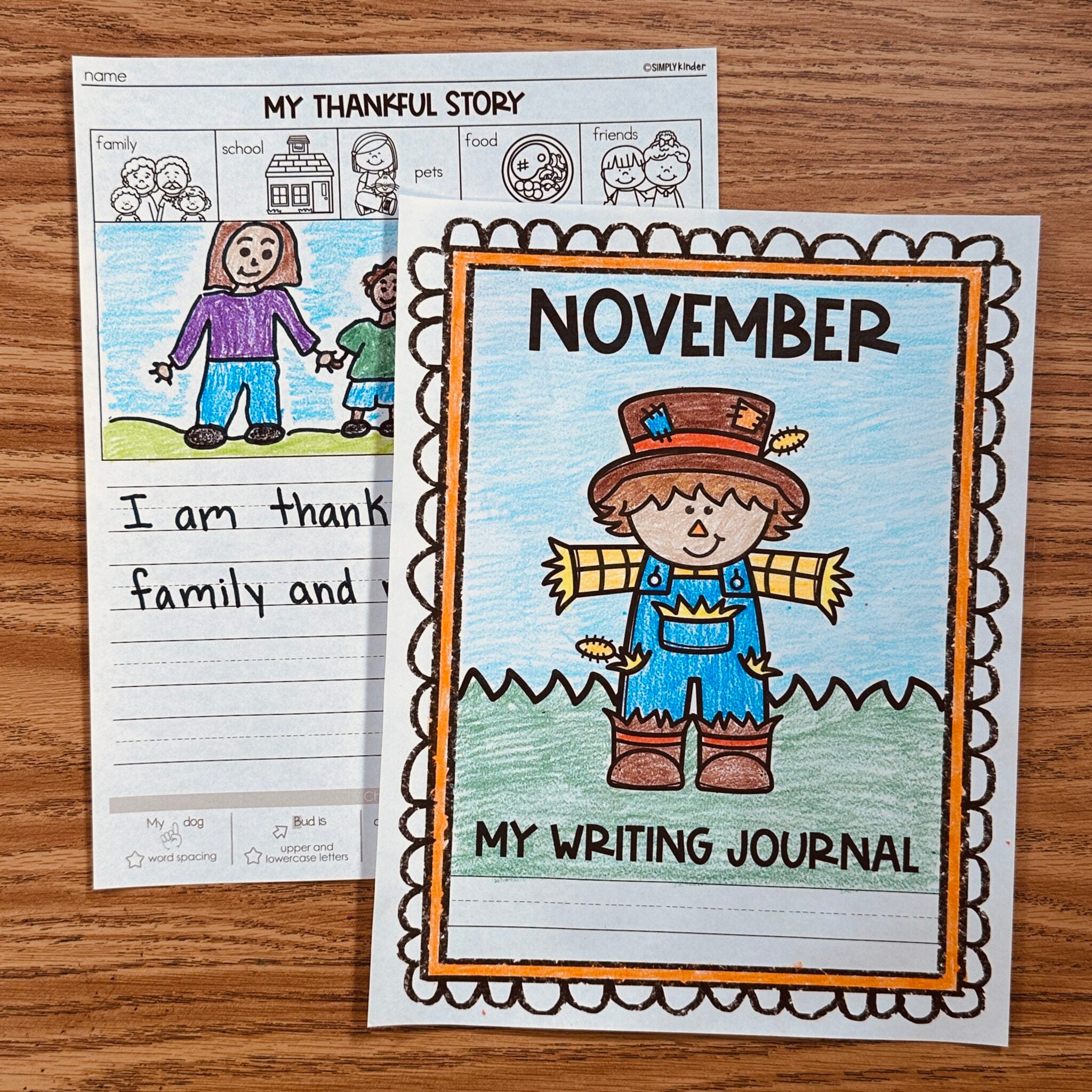 November Writing Prompts - Simply Kinder + Printable Membership