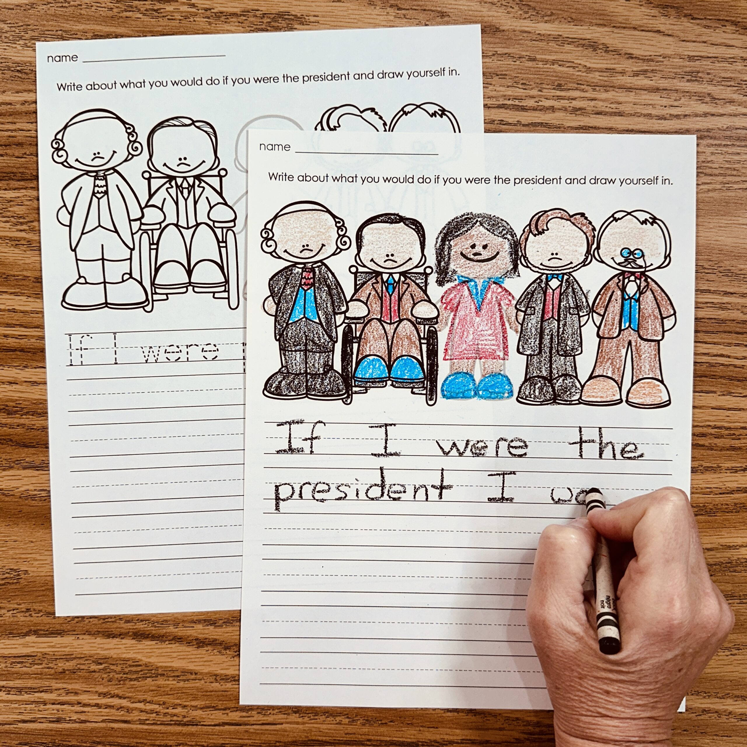 If I Were President- Writing Activity - Simply Kinder + Printable ...