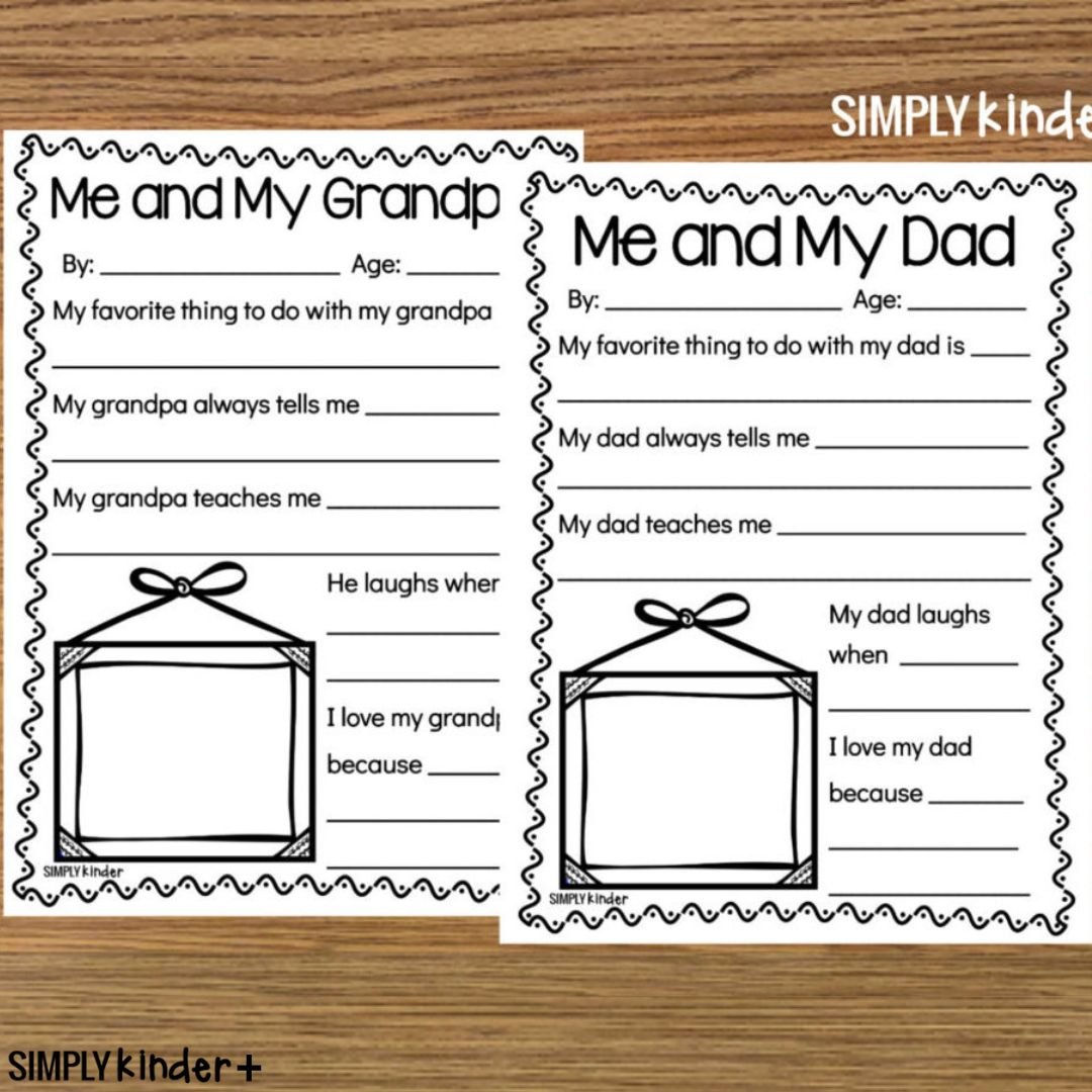 Father's Day Questionnaire - Simply Kinder + Printable Membership