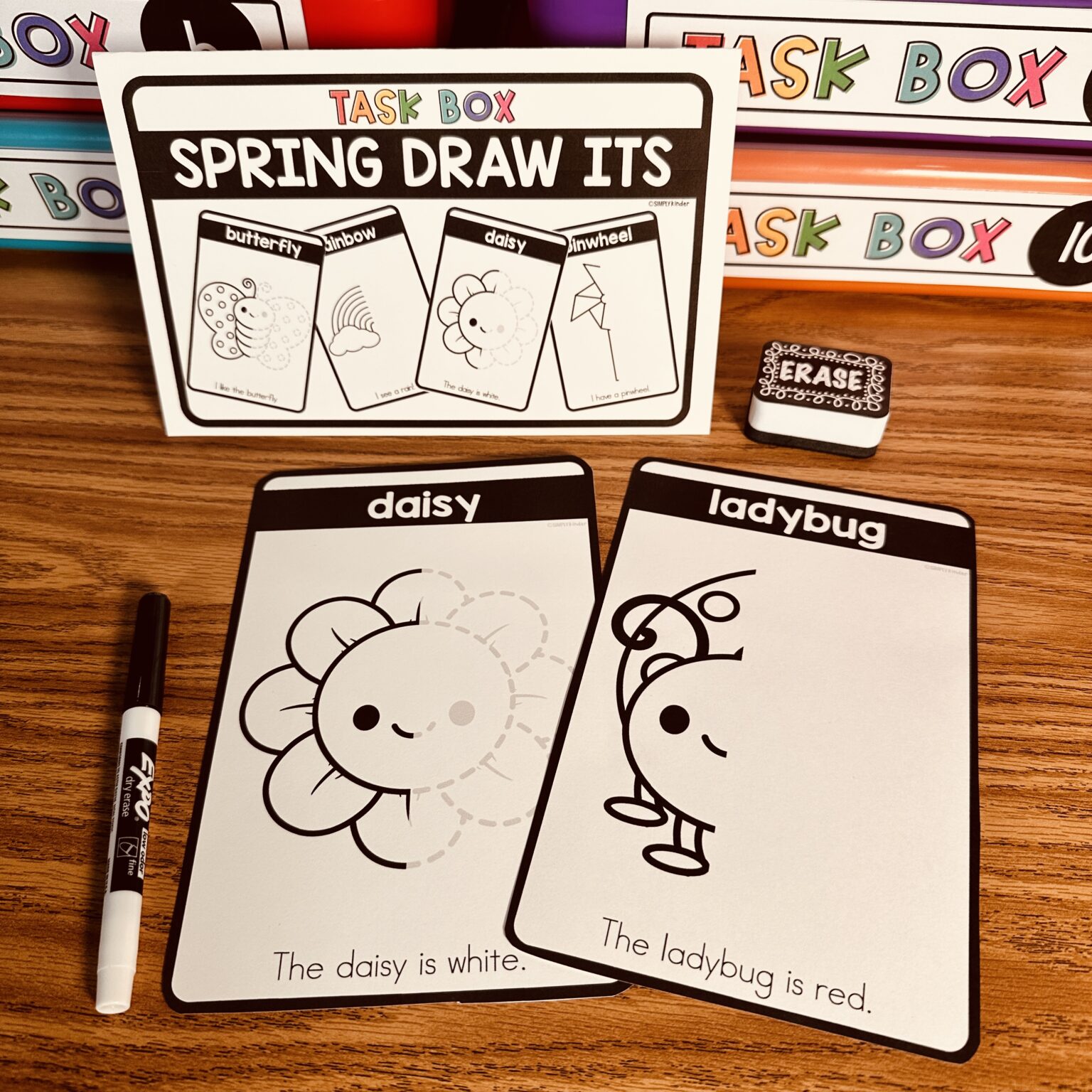 Spring Draw Its Morning Bins/Task Boxes - Simply Kinder + Printable ...