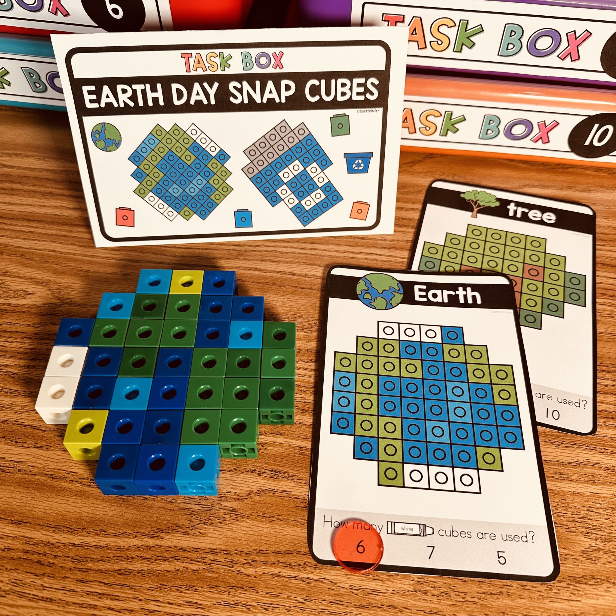Earth Day Snap Cubes Morning Bins/Task Boxes - Simply Kinder ...