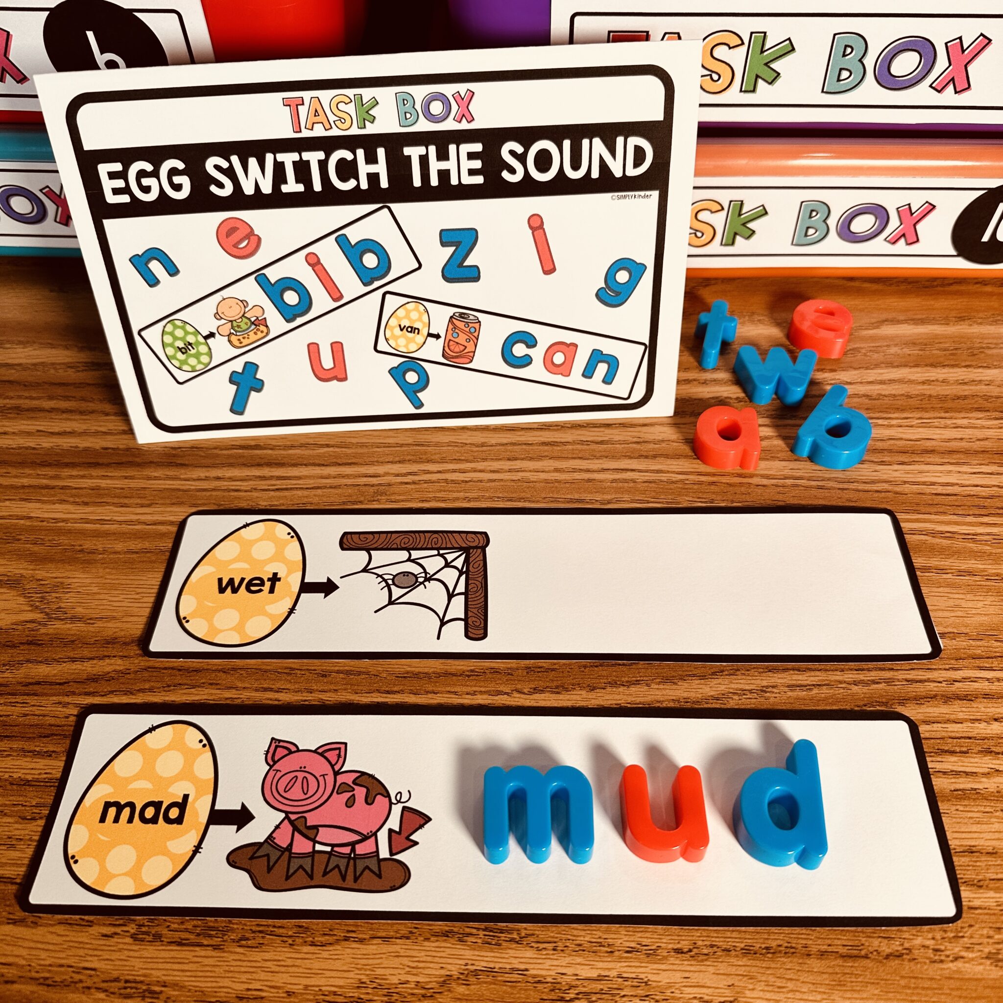 Egg Switch the Sound Morning Bins/Task Boxes - Simply Kinder ...