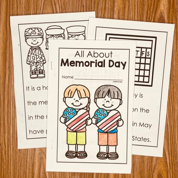 Free All About Memorial Day Easy Reader - Simply Kinder + Printable ...
