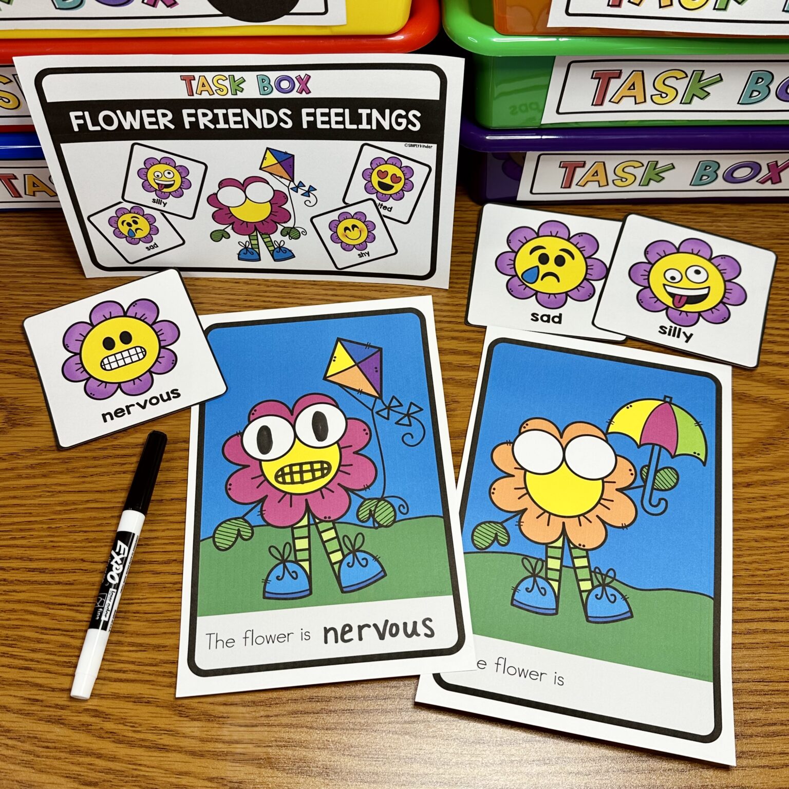 Flower Friends Feelings Morning Bins/Task Boxes - Simply Kinder ...