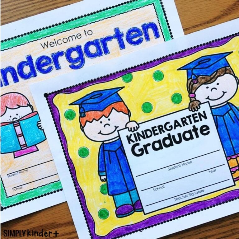 End of the Year Awards – Colorable - Simply Kinder + Printable Membership