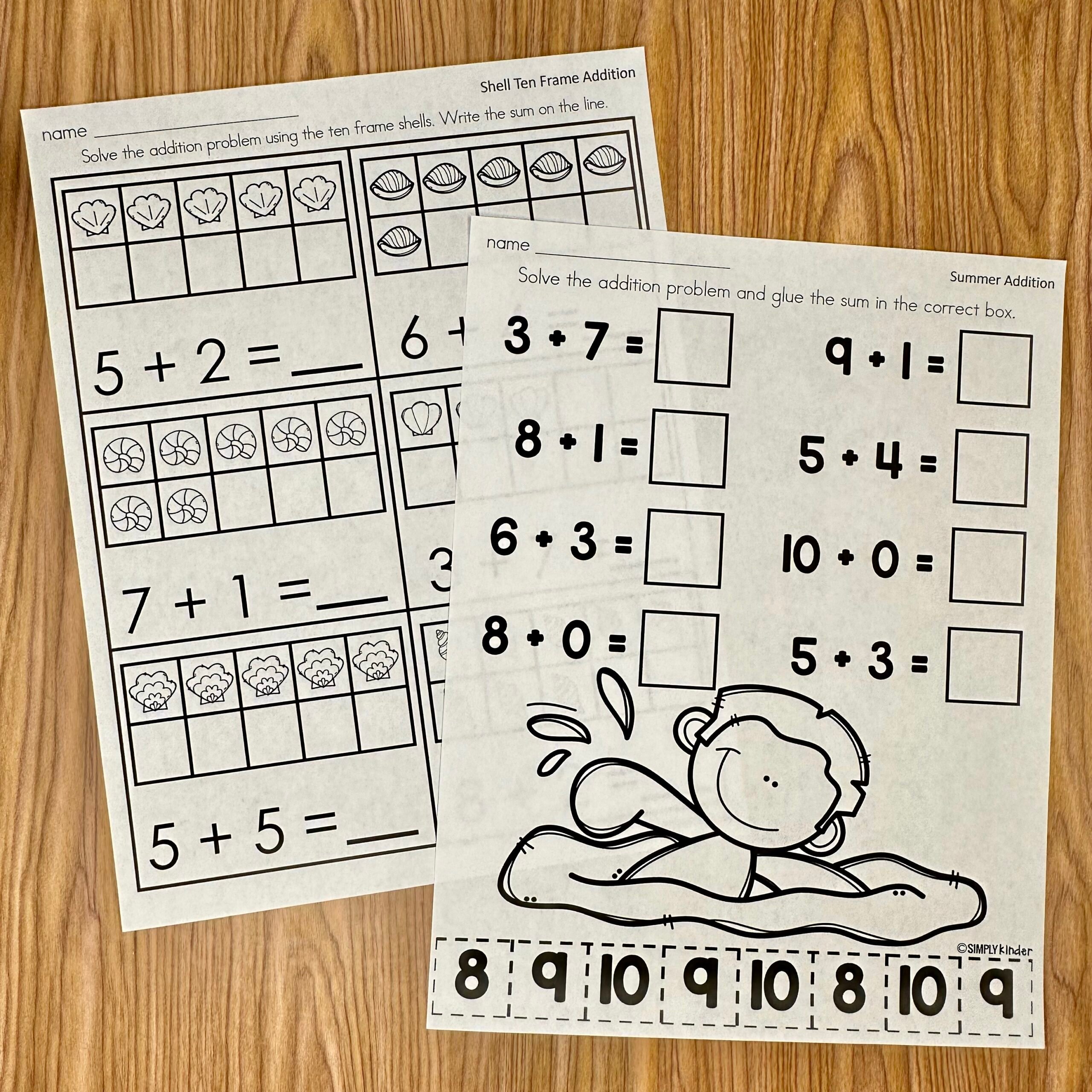 May Summer Addition Printable - Simply Kinder Plus