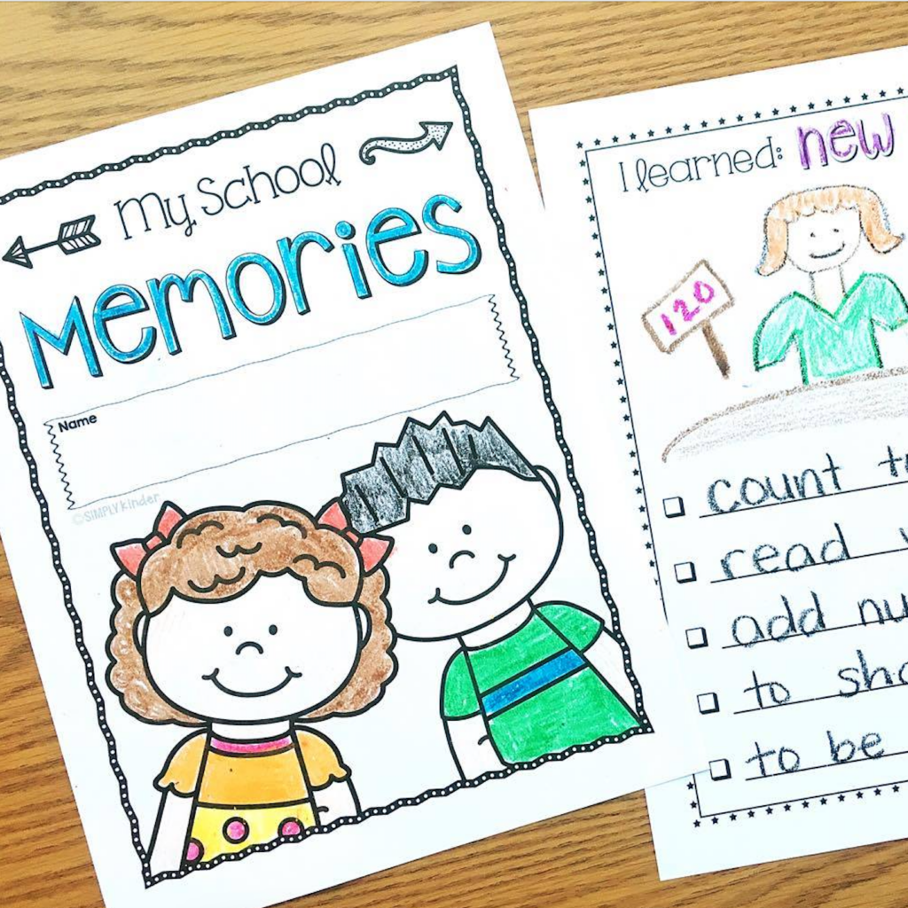 Kindergarten Memory Book – First Grade Memory Book – Preschool Memory ...