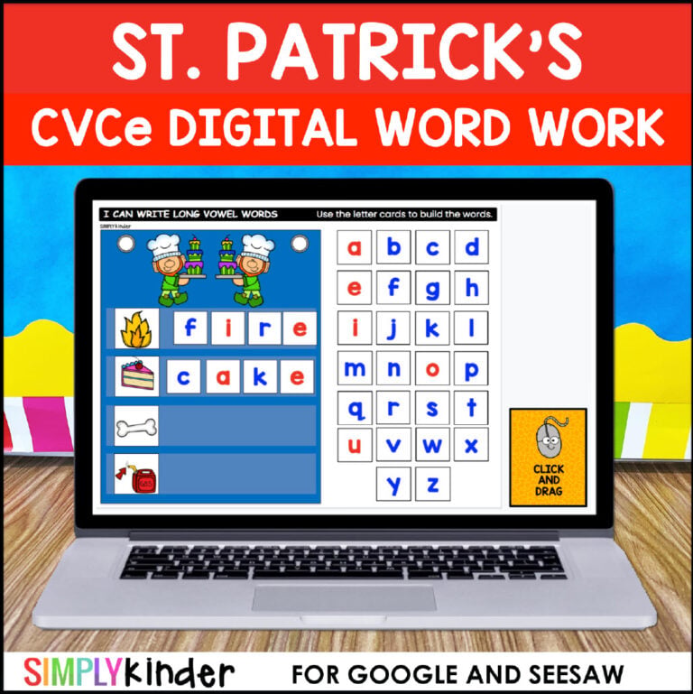 St. Patrick's CVCe Digital Word Work for Google and Seesaw - Simply ...