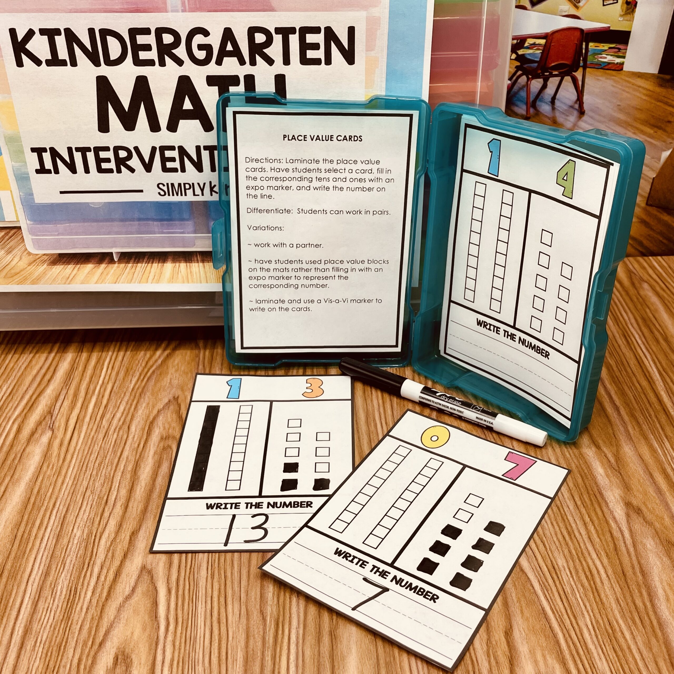 Math Intervention Kit: Place Value Cards - Simply Kinder + Printable ...