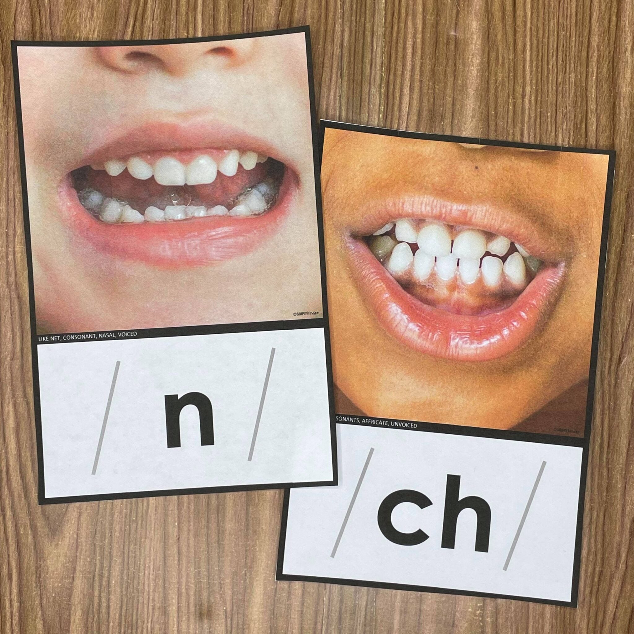 Alphabet Articulation Cards with Mouth Photos - Simply Kinder ...