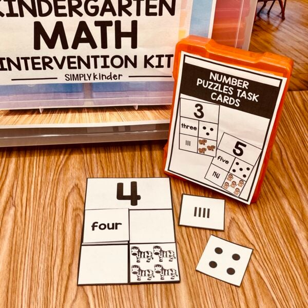 Math Intervention Kit: Number Puzzles - Simply Kinder + Printable ...