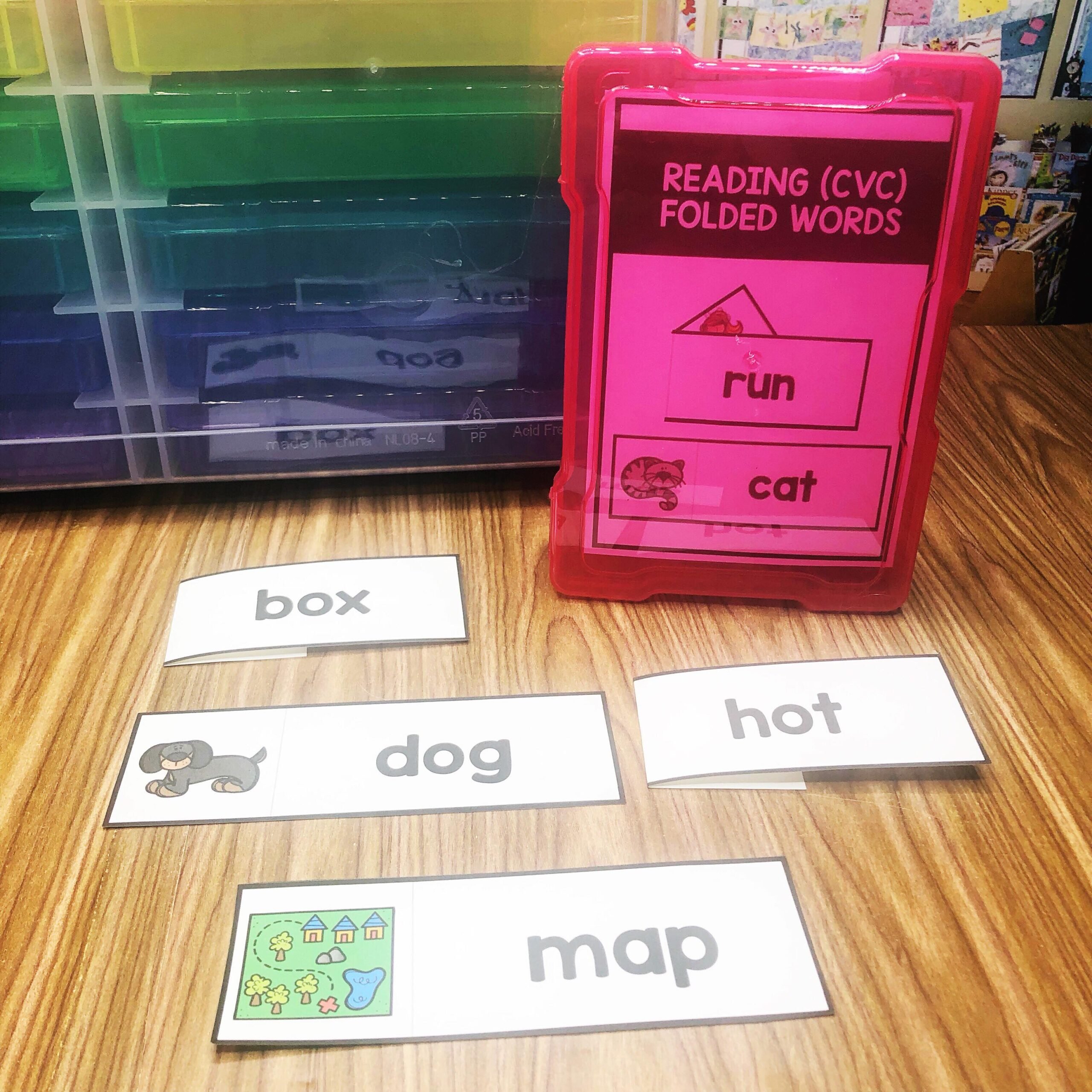 Literacy Intervention Kit: CVC Folded Words - Simply Kinder + Printable ...