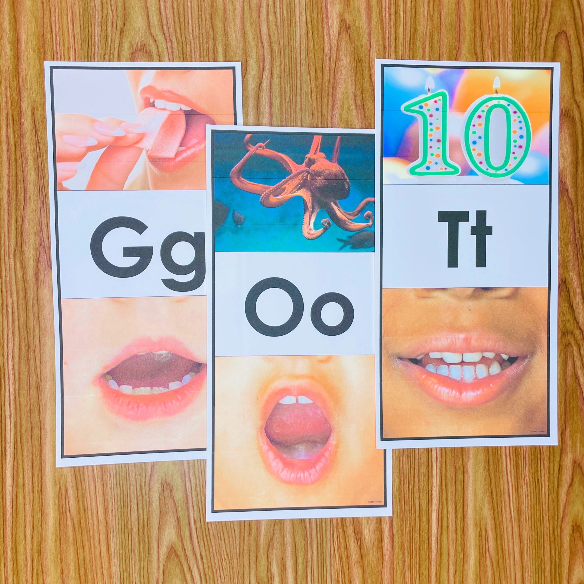 Alphabet Posters with Mouth Photos - Simply Kinder + Printable Membership