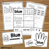 Blue - Sight Word Activities - Simply Kinder + Printable Membership