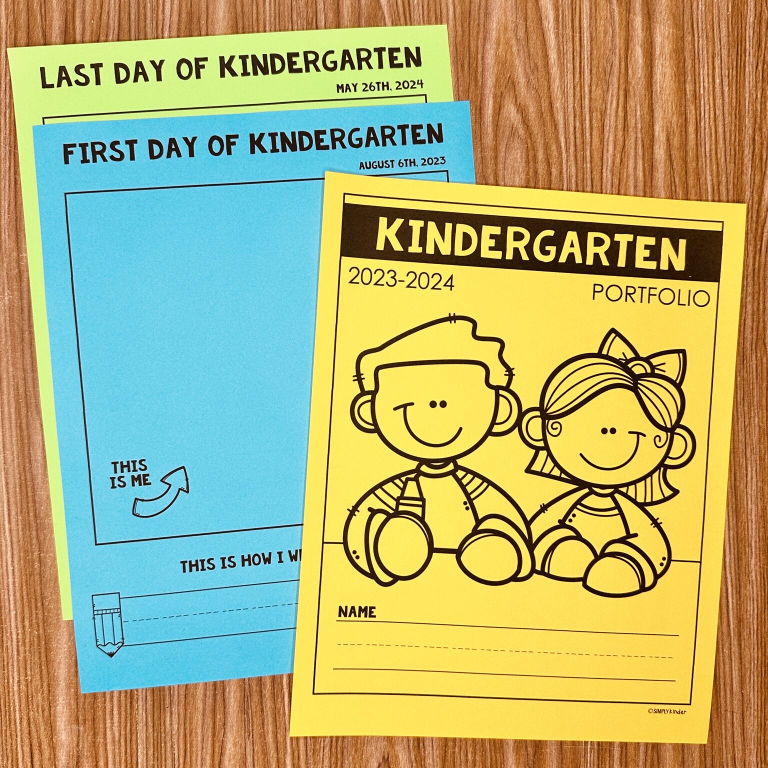 Editable Portfolio for First Day & Yearlong Progress Monitoring ...