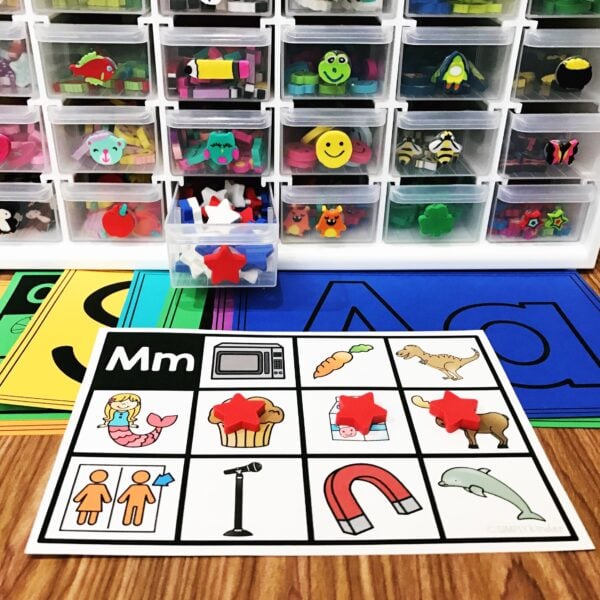 Alphabet Mats - Mini Eraser Activity Set - Simply Kinder + Printable ...