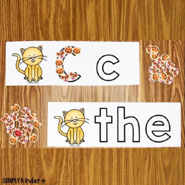 Cat Letters & Words - Mini Eraser Activity Set - Simply Kinder ...